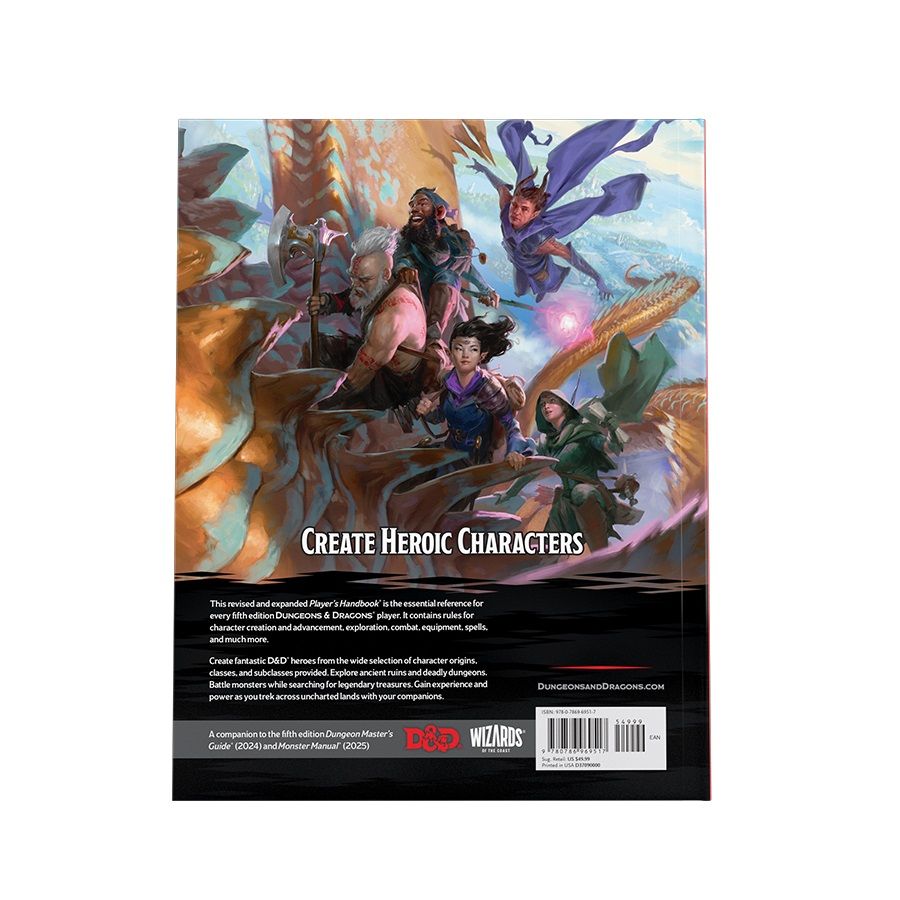 D&D 2024 Player’s Handbook – Updated Core Rules | Game Roost NZ