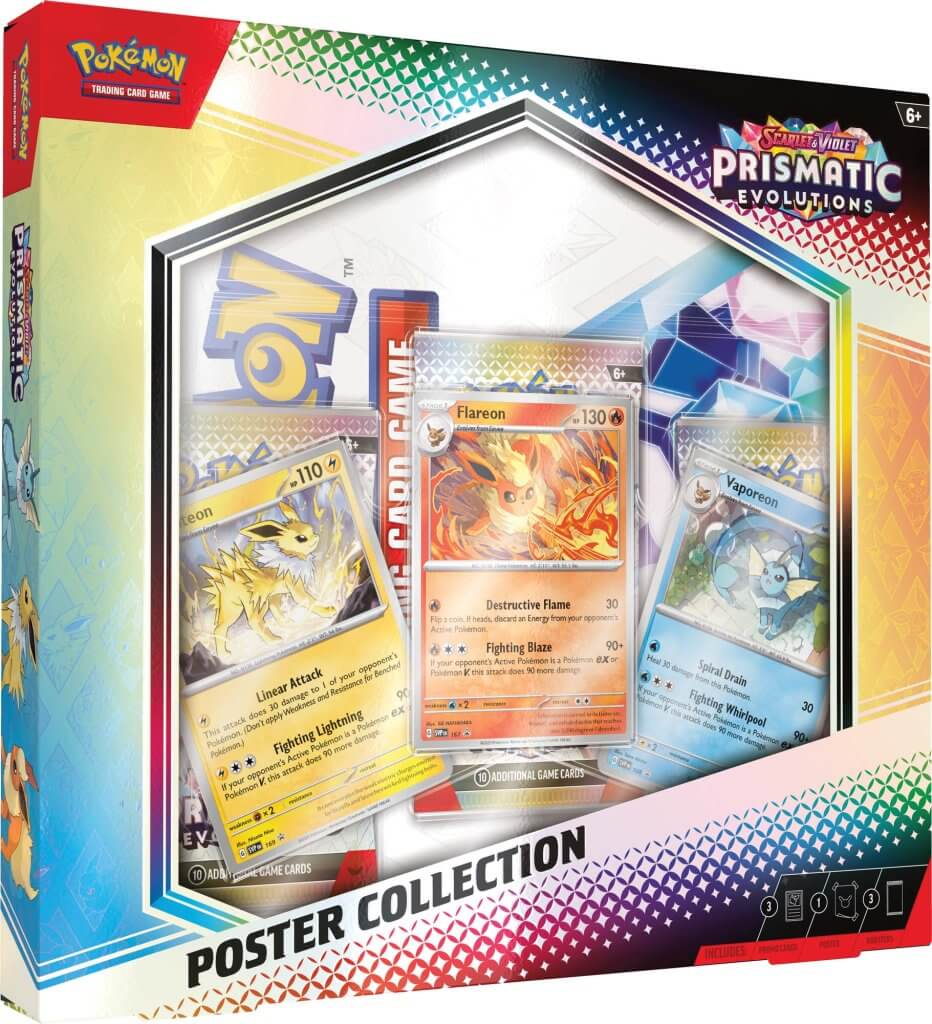 Pokémon TCG Scarlet & Violet 8.5 – Prismatic Evolutions Poster ...